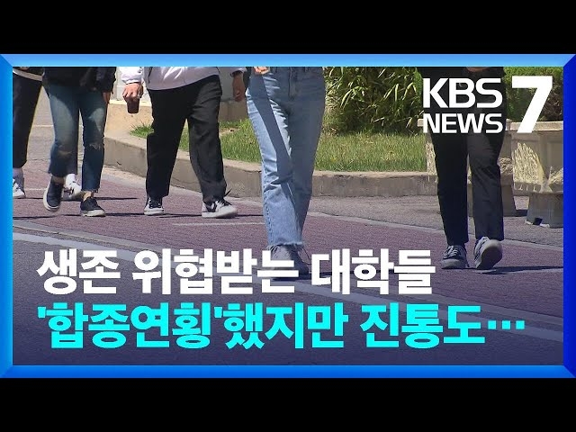‘글로컬대학’ 10곳 추가 지정…생존에 합종연횡 했지만 진통도 / KBS 2024.08.28.